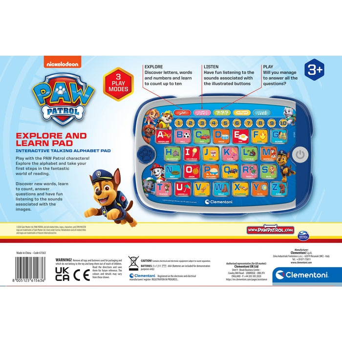 Paw Patrol Interactive Talking Pad Clementoni UK